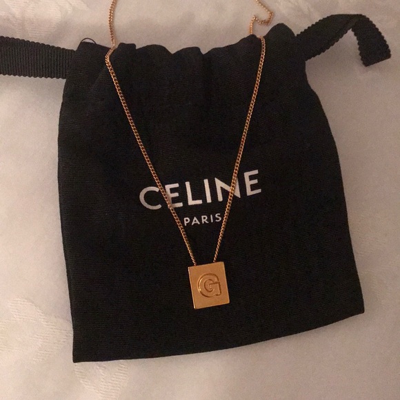 Celine | Jewelry | Celine Alphabet Letter G Necklace | Poshmark
